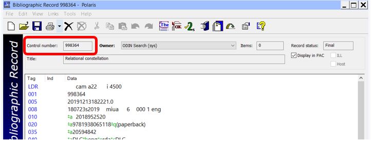 Polaris Client Copy Cataloging: Adding Records from Another Source | ODIN Polaris Client Copy Cataloging: Adding Records from Another Source | ODIN